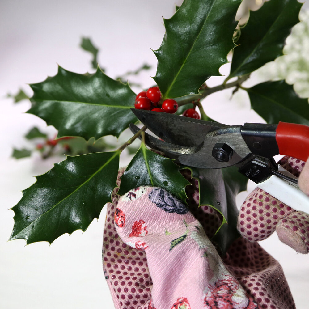 DIY | Ilex trifft Schleierkraut - Windlicht im skandinavischen Stil
